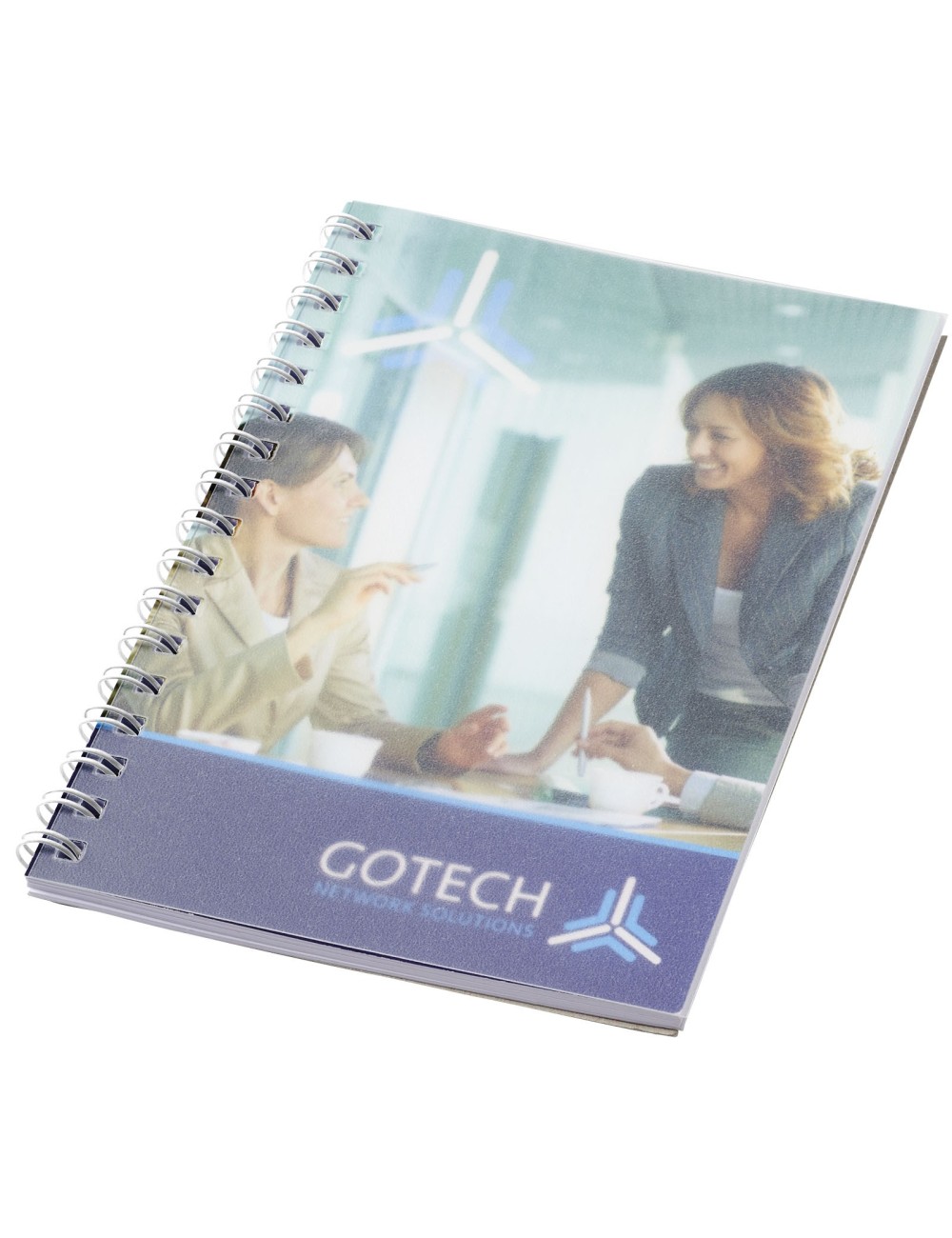 Cahier Desk-Mate® A6 à spirales avec couverture polypropylène
